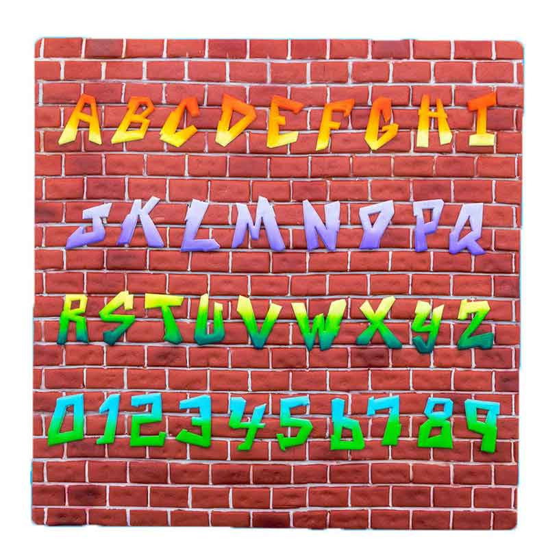 Köp Utstickare Bokstäver & Siffror Grafitti - Lyckasmedmat.se