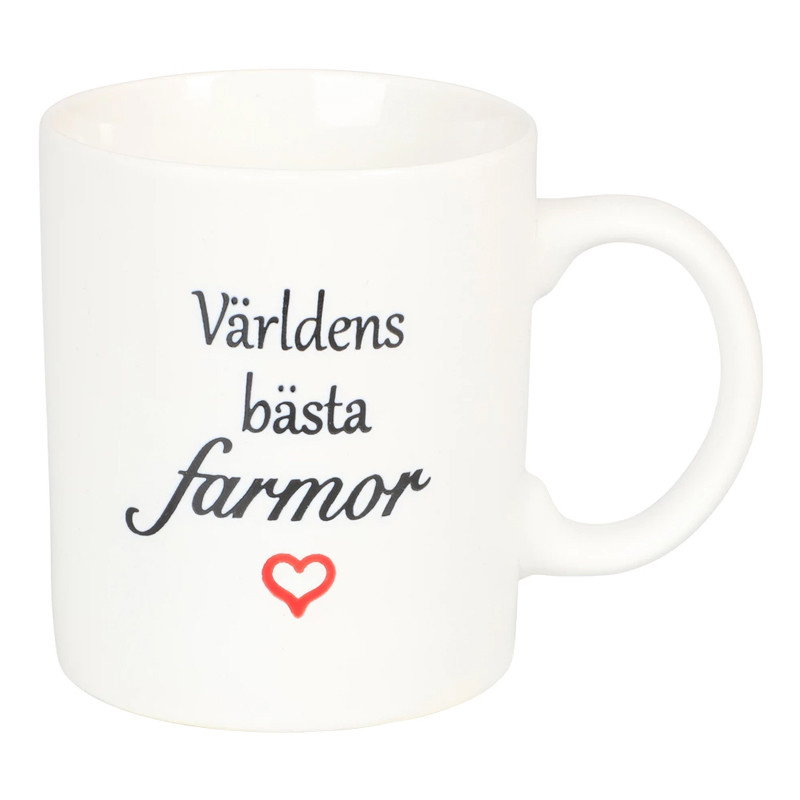 Köp Mugg Världens Bästa Farmor – Present till Farmor